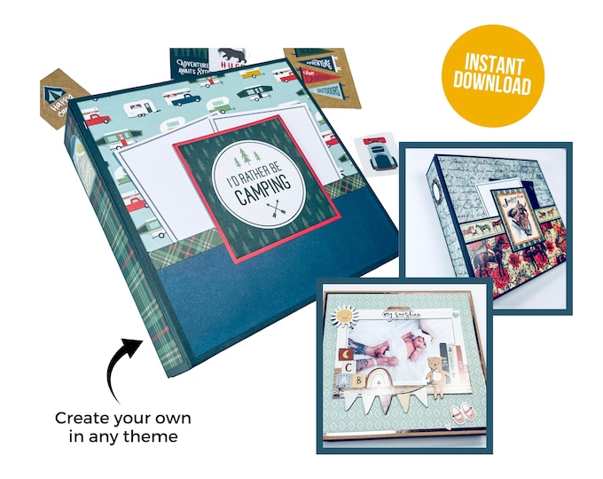 Interactive Mini Album PDF and Tutorial, DIY Mini Album, Make Your Own ...