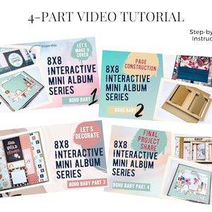 Interactive Mini Album PDF and Tutorial, DIY Mini Album, Make Your Own ...