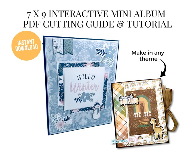 7x9 Interactive Mini Album, DIY Mini Album, Make Your Own Mini Album ...