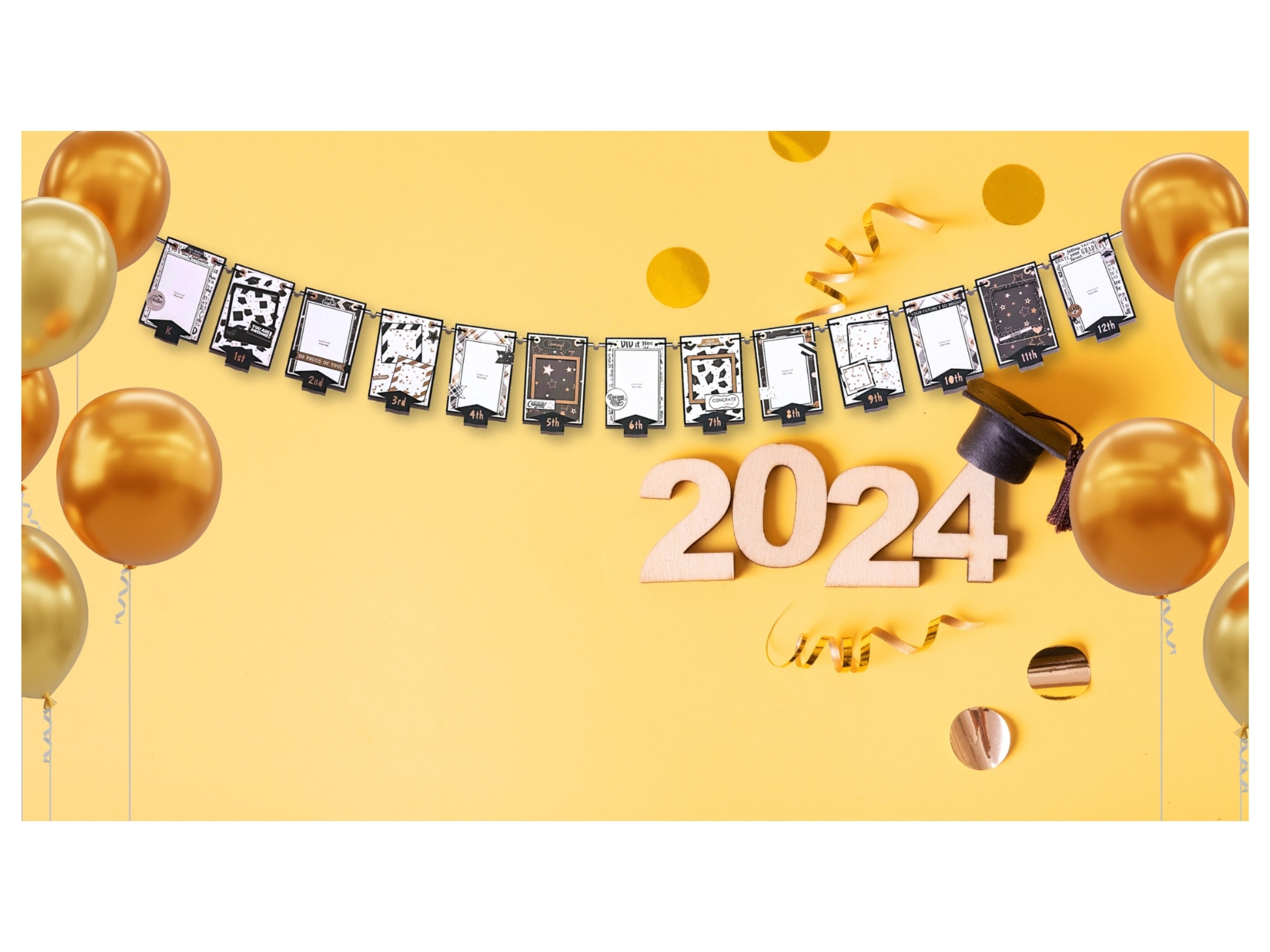 Graduation Banner Mini Album PDF Cutting Guide & Cut Files, DIY Mini ...