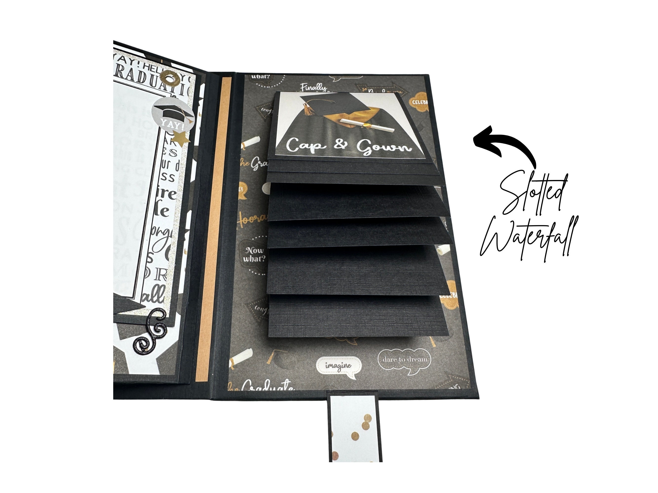 Graduation Banner Mini Album PDF Cutting Guide & Cut Files, DIY Mini ...