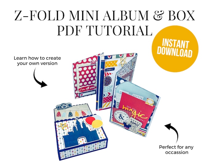 Boxed Gatefold Mini Album Pattern With Video Tutorial - Etsy Canada