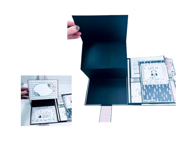 7x9 Interactive Mini Album, DIY Mini Album, Make Your Own Mini Album, PDF Cutting Guide, Video ...