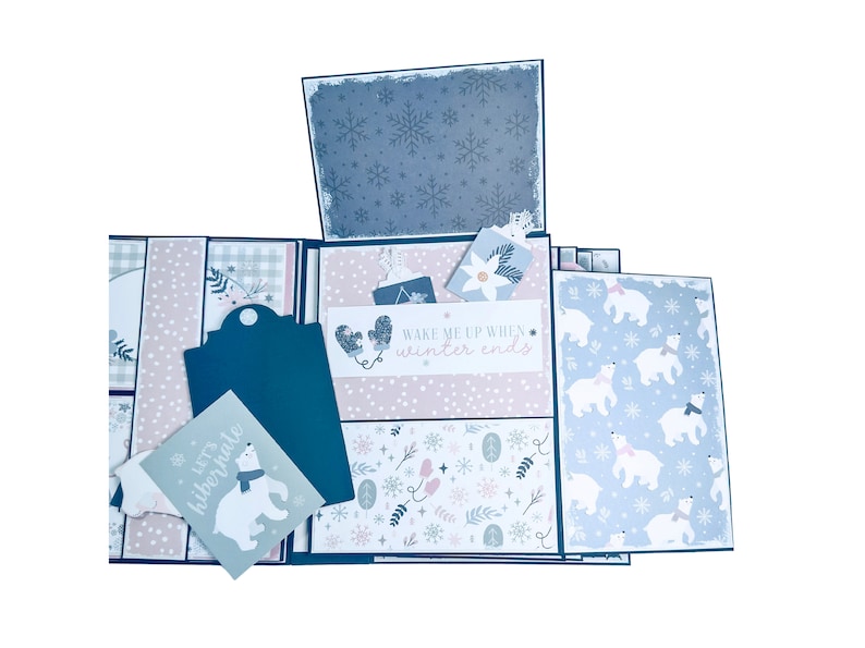 7x9 Interactive Mini Album, DIY Mini Album, Make Your Own Mini Album, PDF Cutting Guide, Video ...