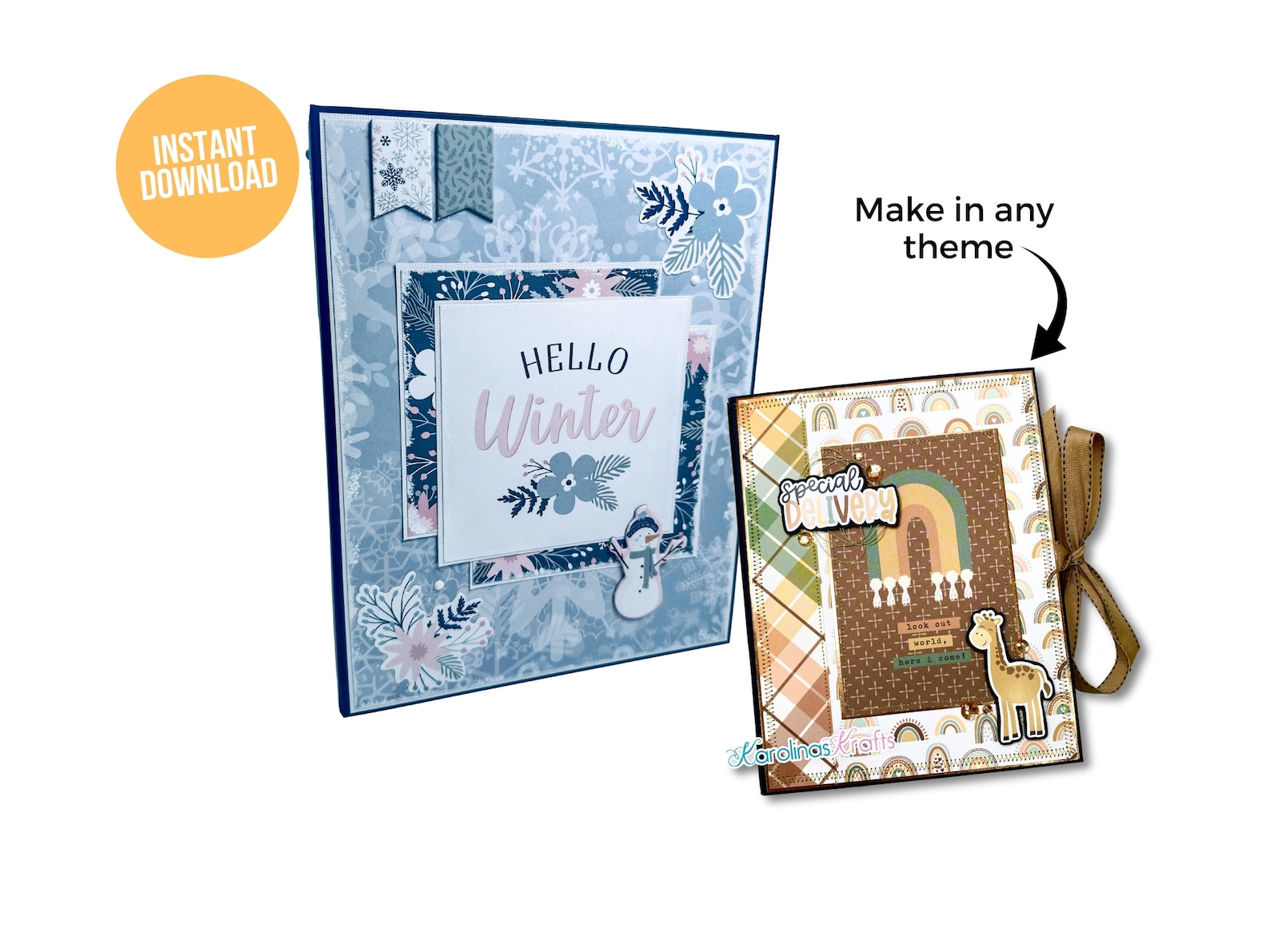 7x9 Interactive Mini Album, DIY Mini Album, Make Your Own Mini Album ...