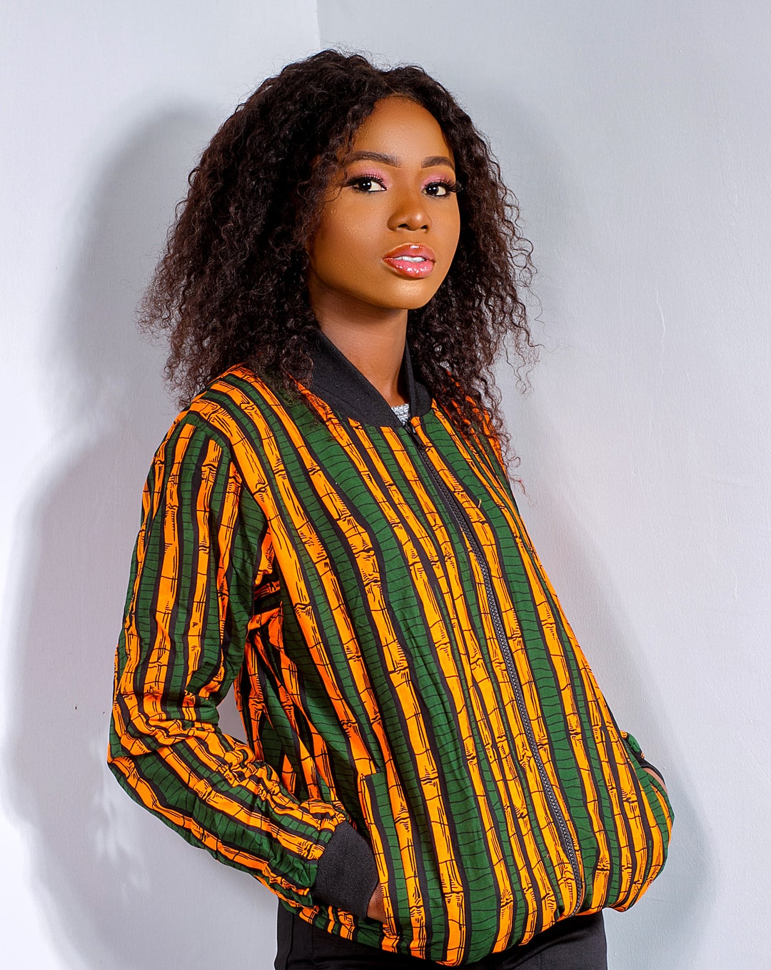 Ankara Bomber Jacket, African Wax Bomber Jacket, Bomber Jacket, Unisex ...