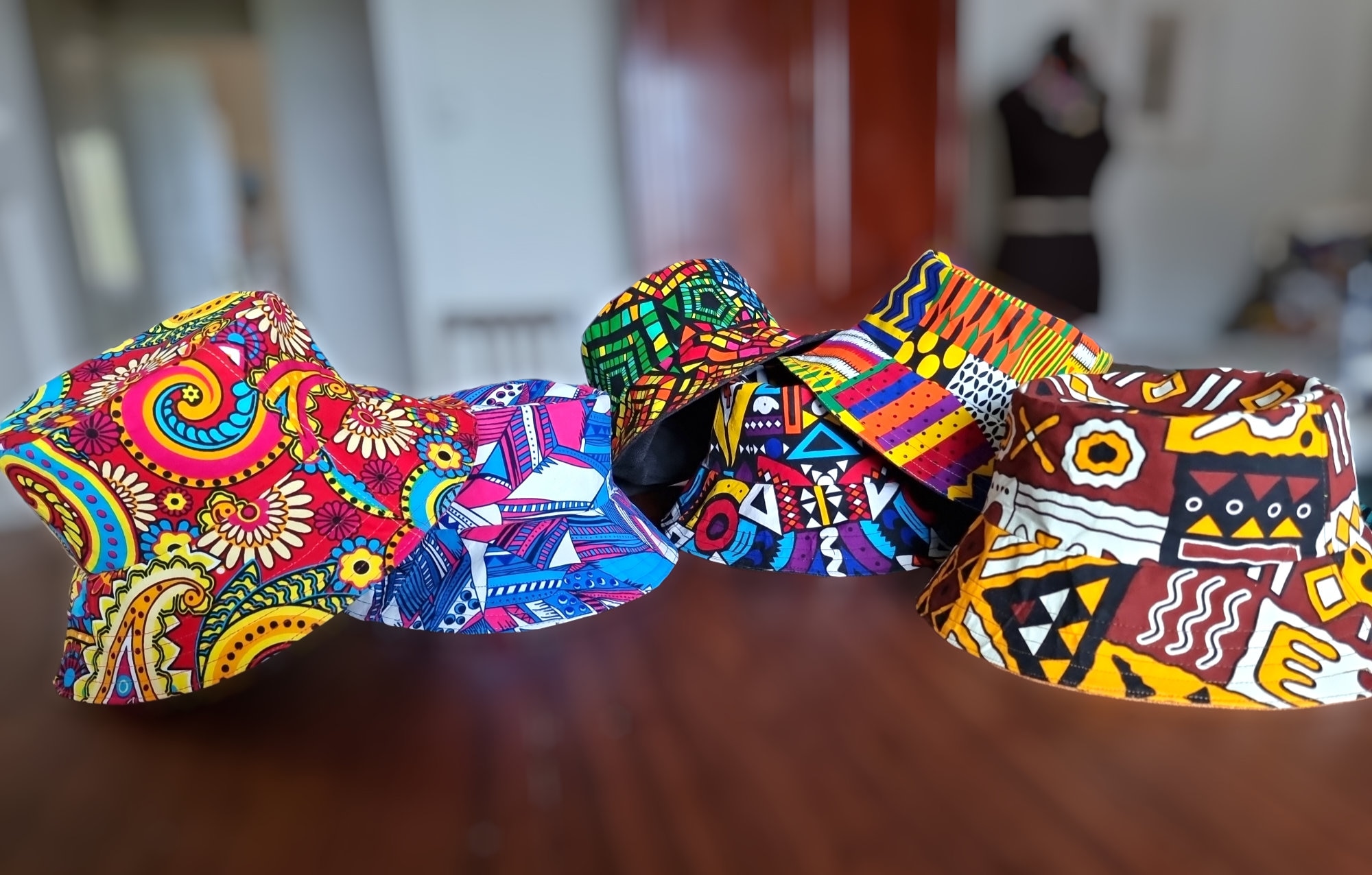 Versatile Bucket Hat, African-inspired Bucket Hat, Bucket Hat, Adult ...