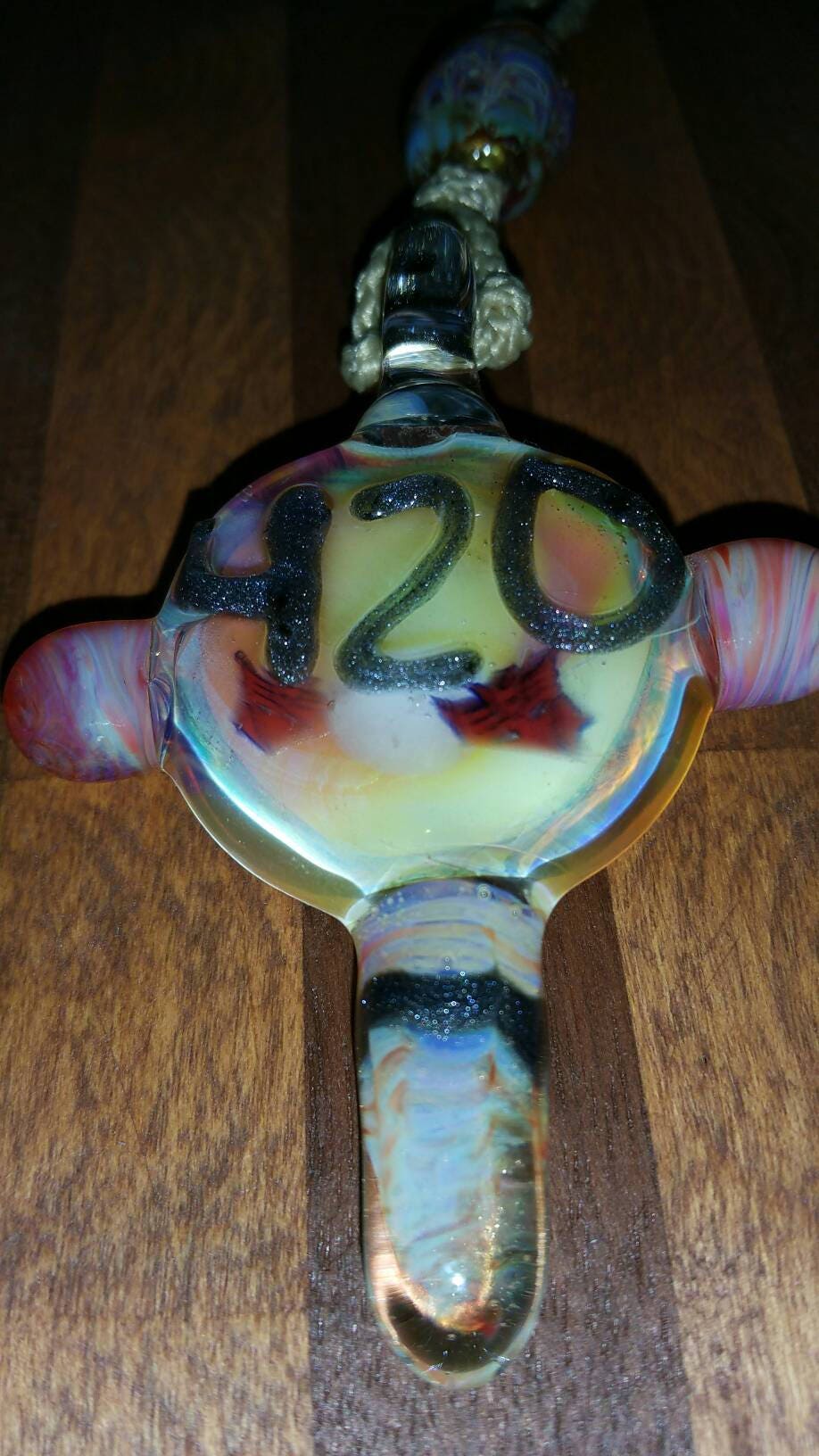 420 Glass Pendant With Yellow/white/red and Discepticon in the - Etsy UK