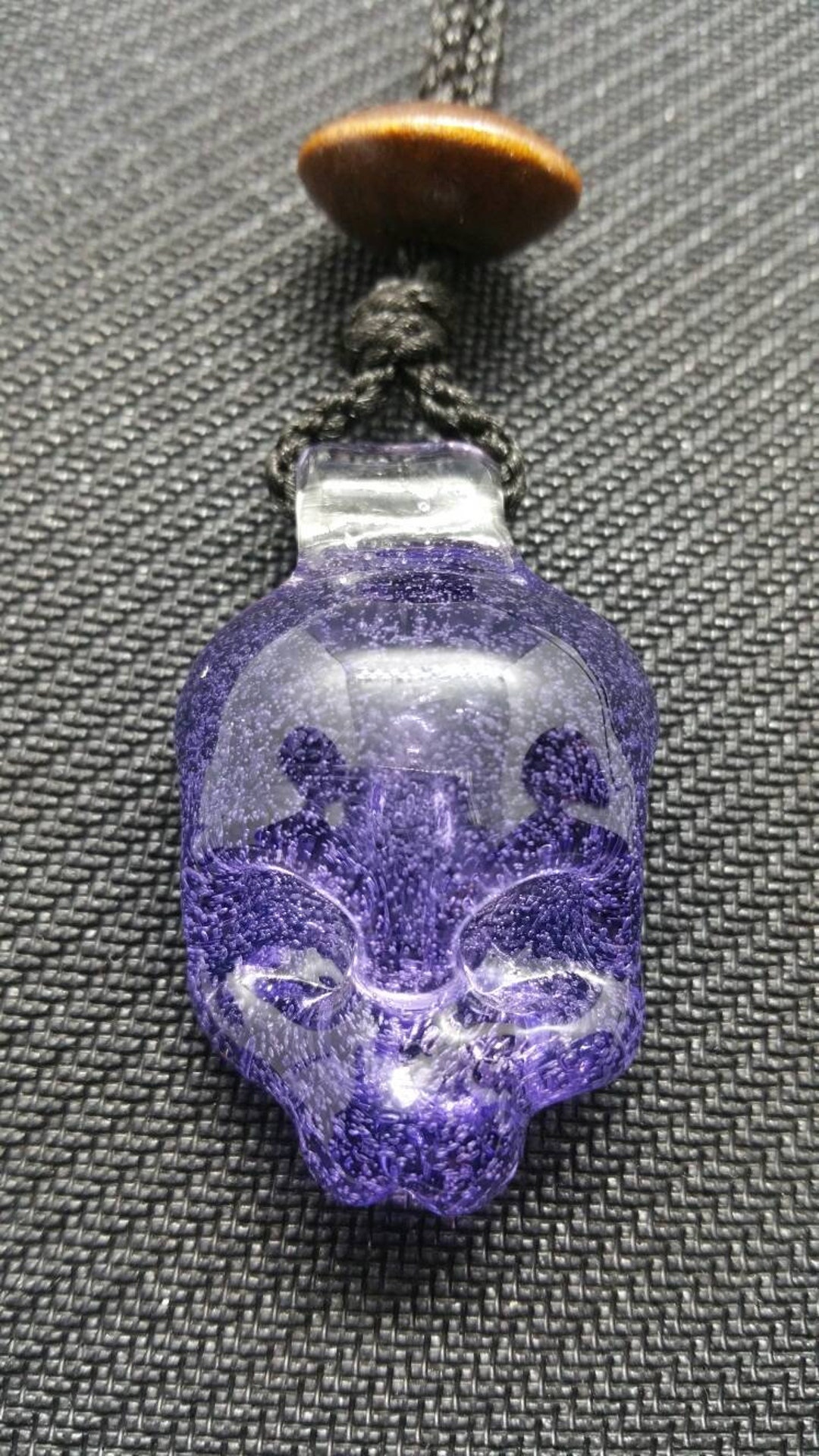 Purple Lollipop Glass Alien Pendy on Necklace - Etsy