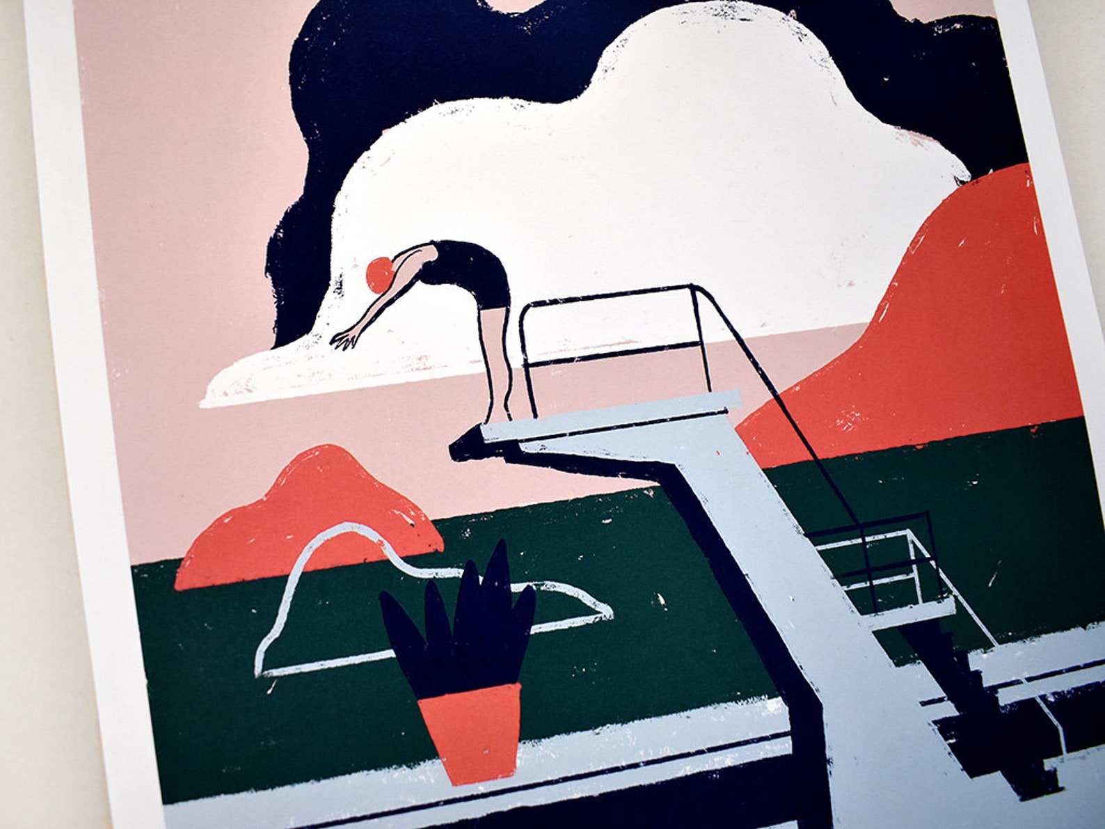 Digital Print THE DIVING BOARD - Etsy