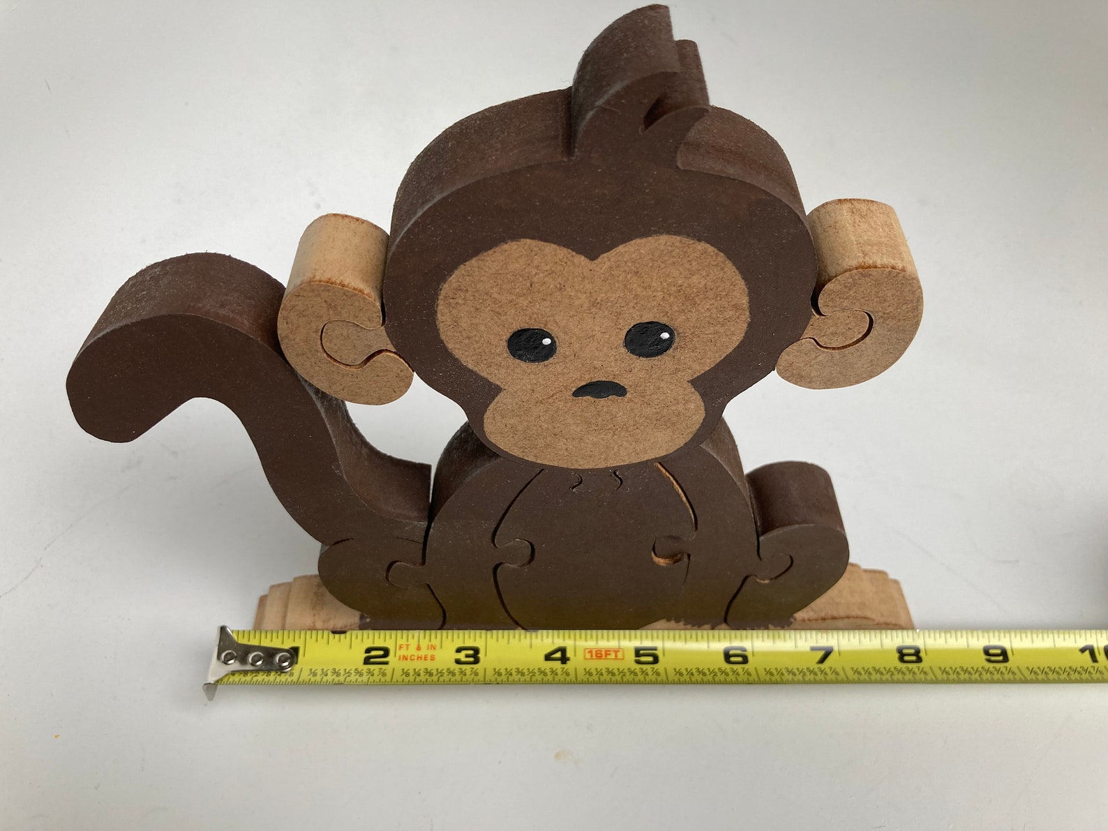 Children's Zoo Baby Monkey 8 Pc. Ape Animal Puzzle | Etsy