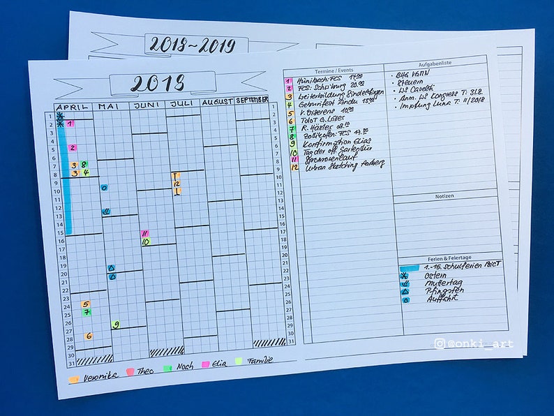 Bullet Journal Calendar 2024 / Printable Calendar 2024 ...