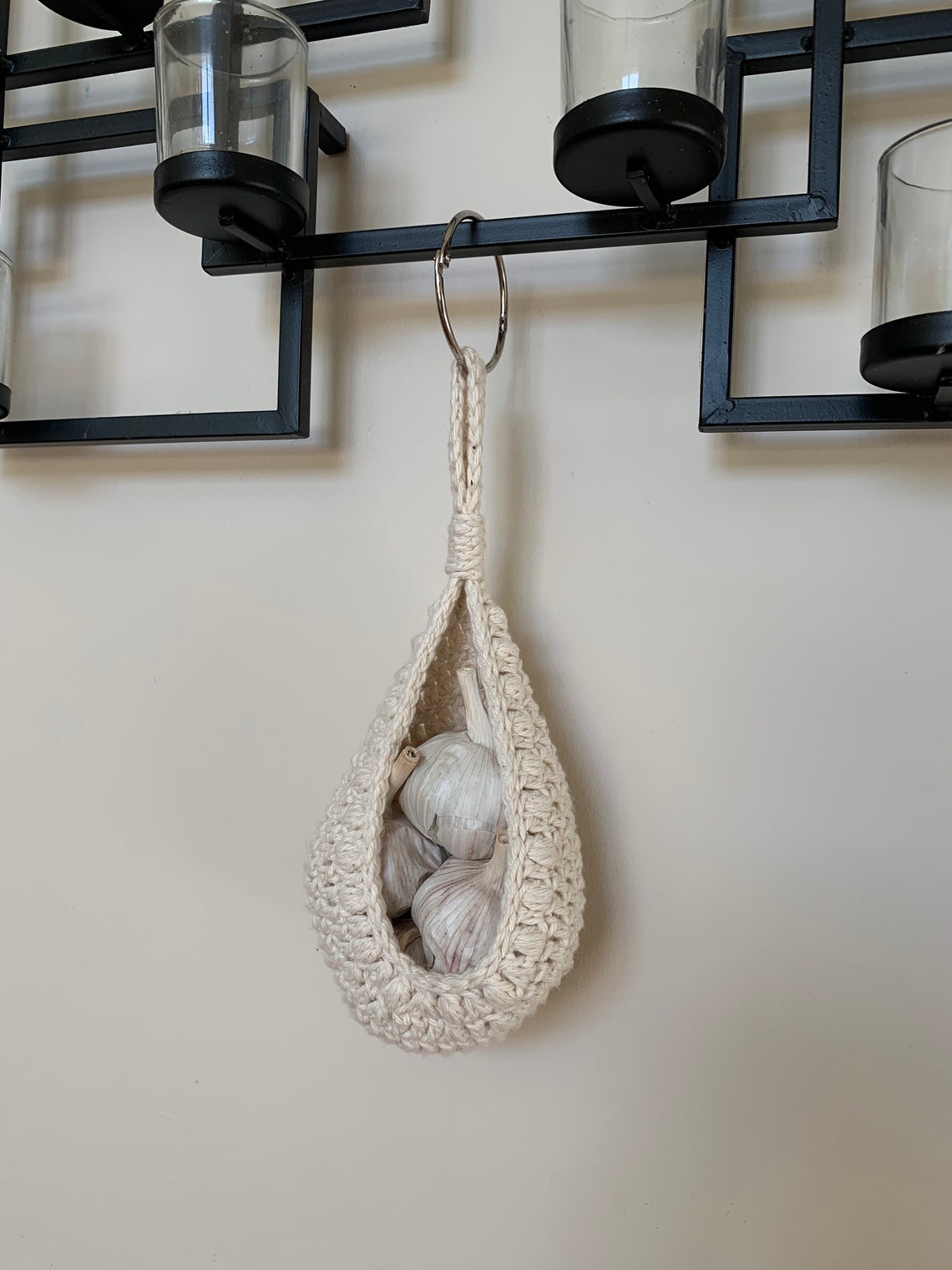 PDF Crochet Water Drop/cocoon Hanging Basket Pattern DIY, Kitchen ...