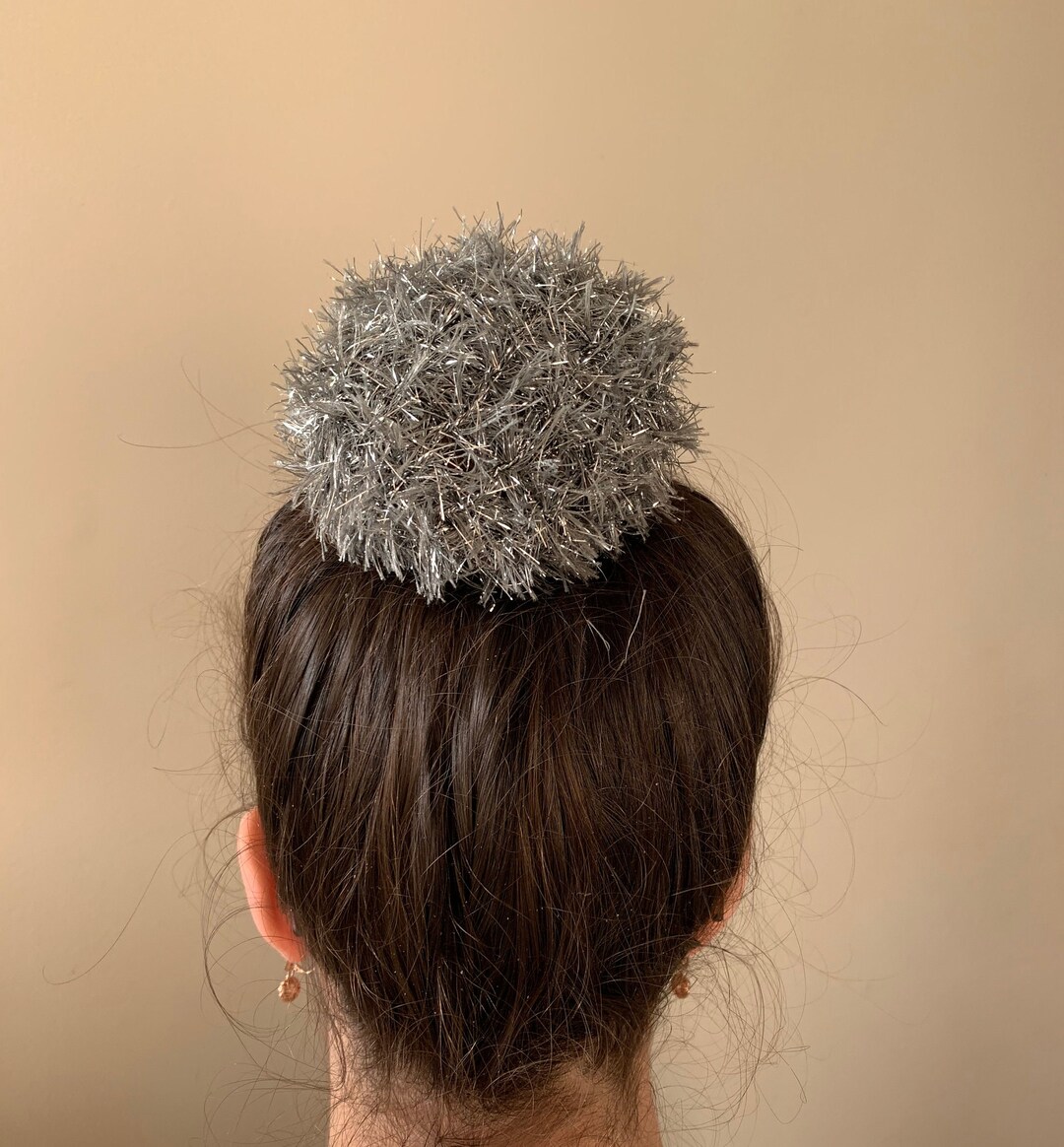 Fancy Sparkling Hair Bun Cover/handmade /ballerina Bun Holder ...