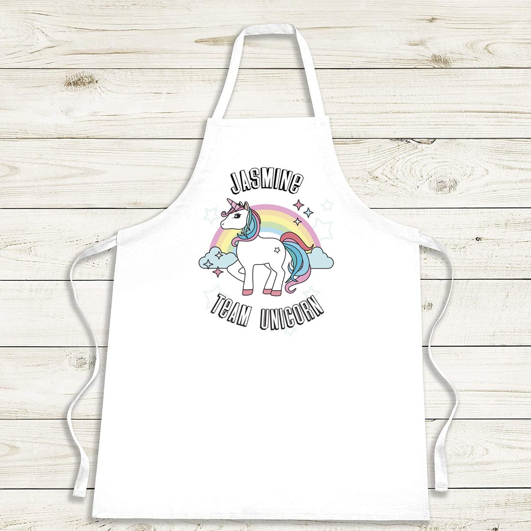 Cookify Personalised Team Unicorn Cooking Apron - Chef Men Women ...