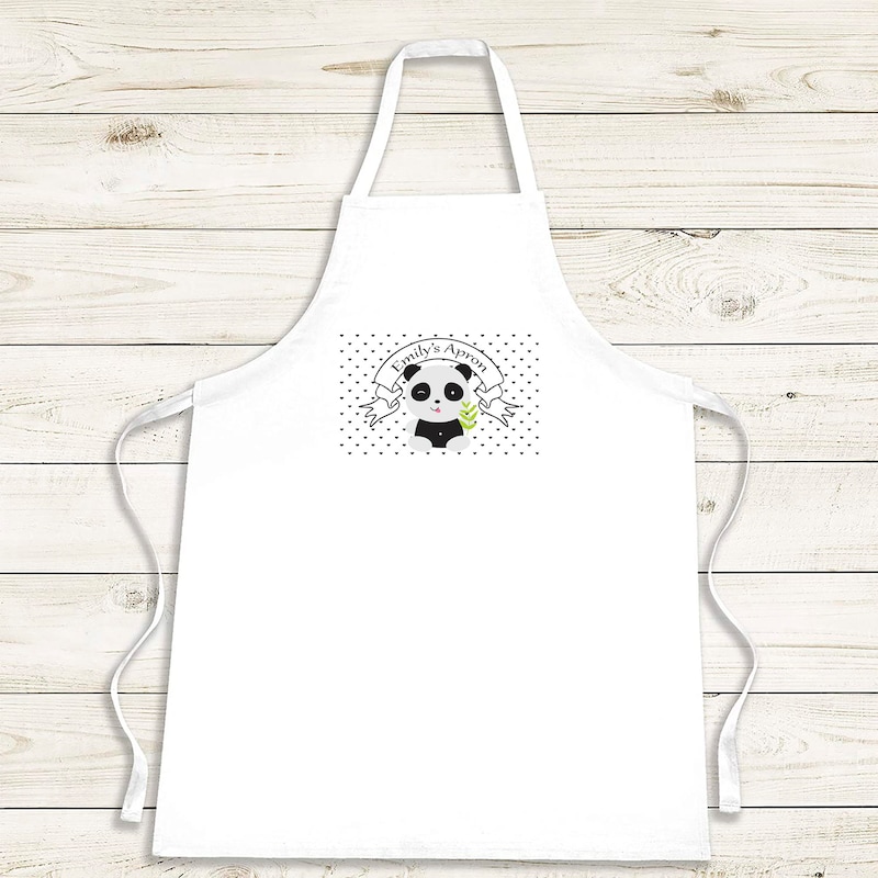 Apron With a Panda - Etsy UK