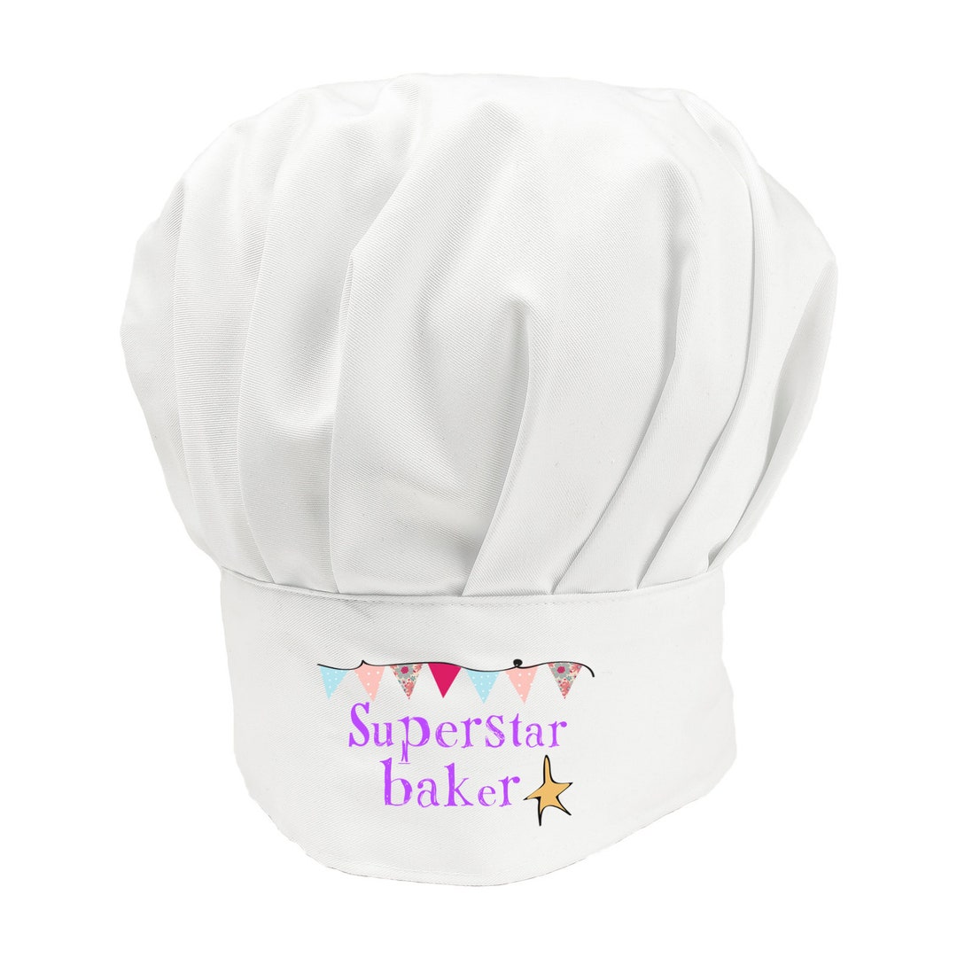 Cookify Superstar Baker French Style Chef Cooking Hat - Men Women ...