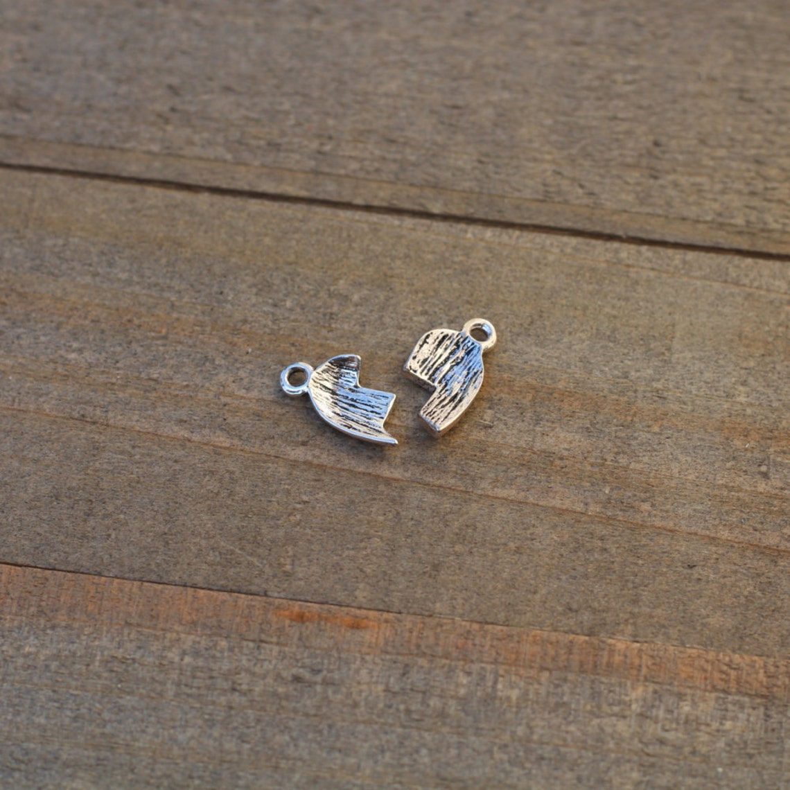 1 set2 pieces best friends heart charm best friends charm | Etsy