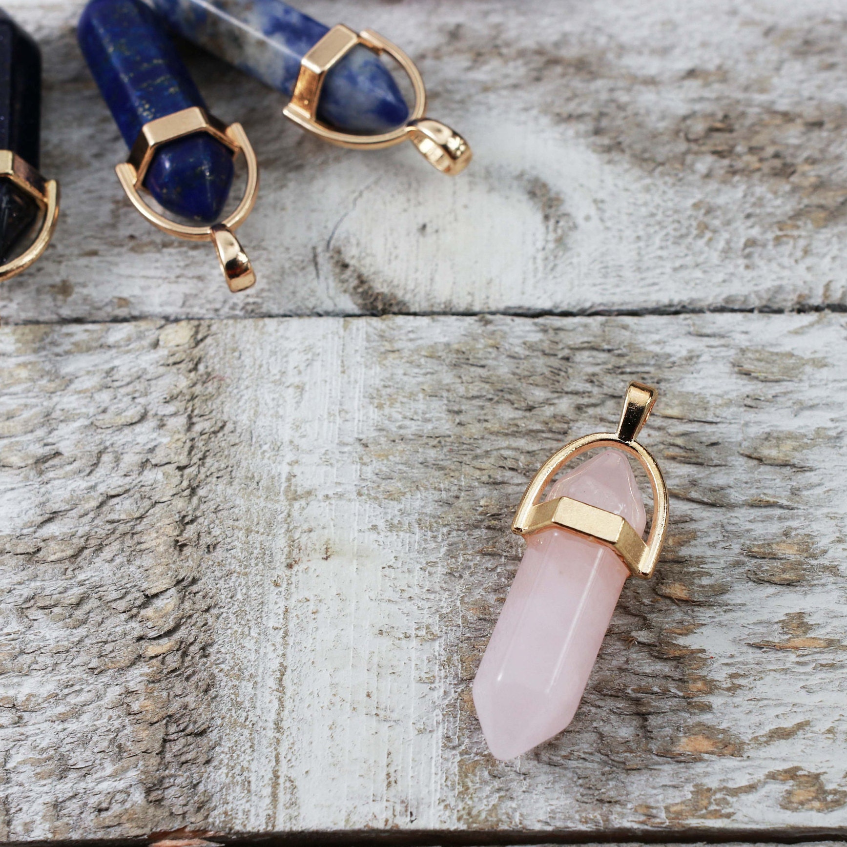 Crystal pendant Gemstone pendants Gold pendants pendant | Etsy