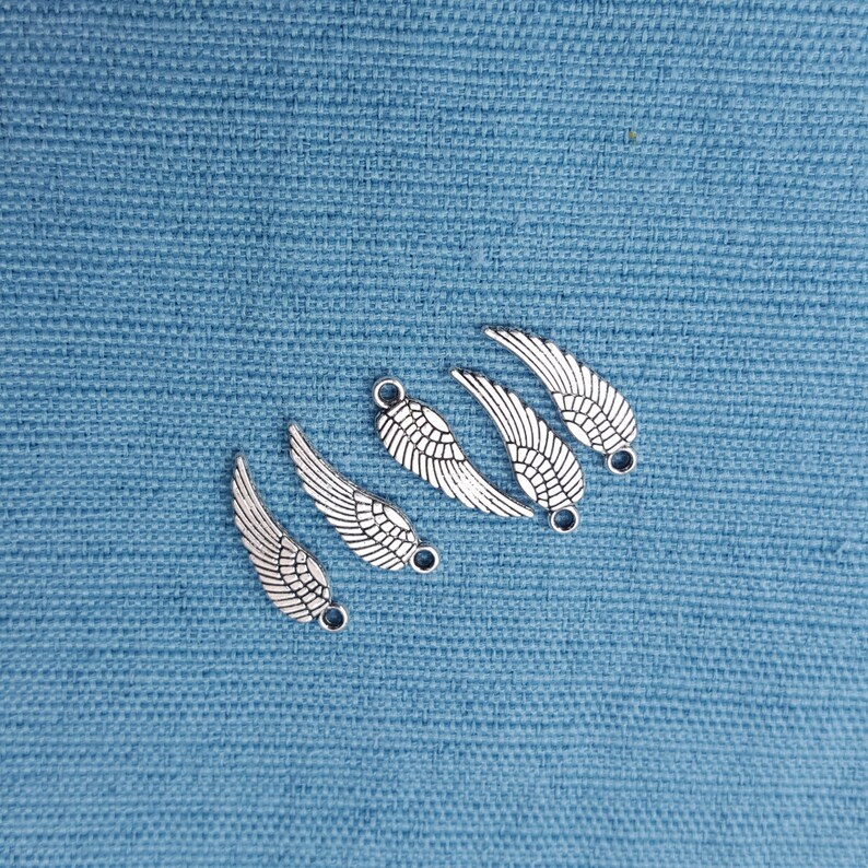 1 PIECE Angel Wing Charm Wing Charm Bird Wing Charm Small | Etsy