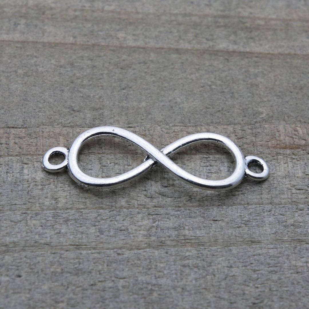 1 PIECE Infinity Symbol Connectors, Infinity Connector Antique Silver ...