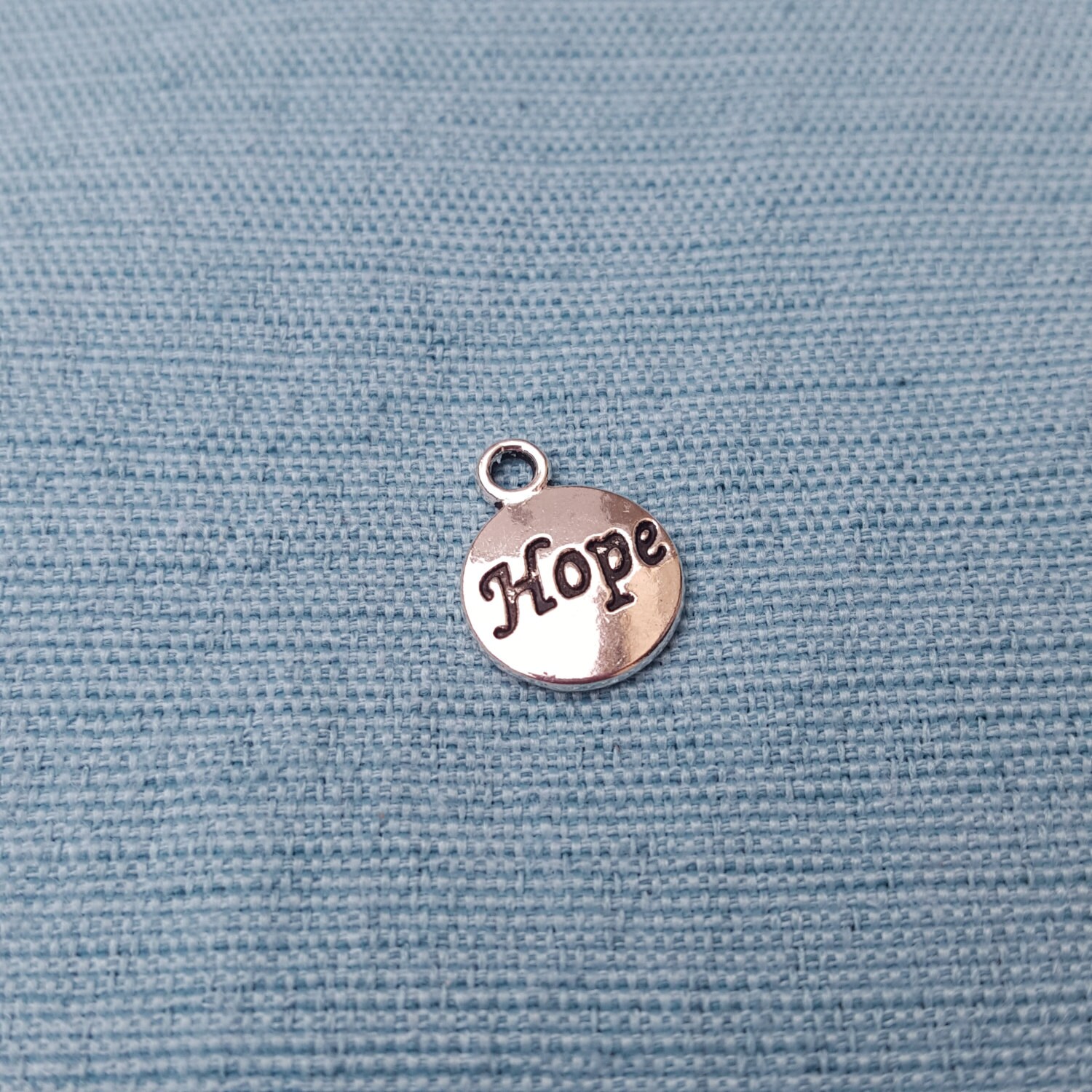 10 Hope Stamped Charm Zinc Alloy Antique Silver Tone B22195 - Etsy