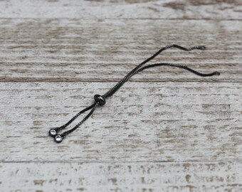 1 PIECE Sliding Bracelet Finding, Silver Adjustable Sliding Bracelet ...