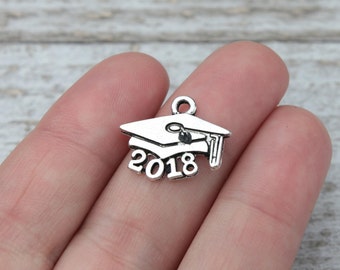 Graduation Cap Charm - Etsy