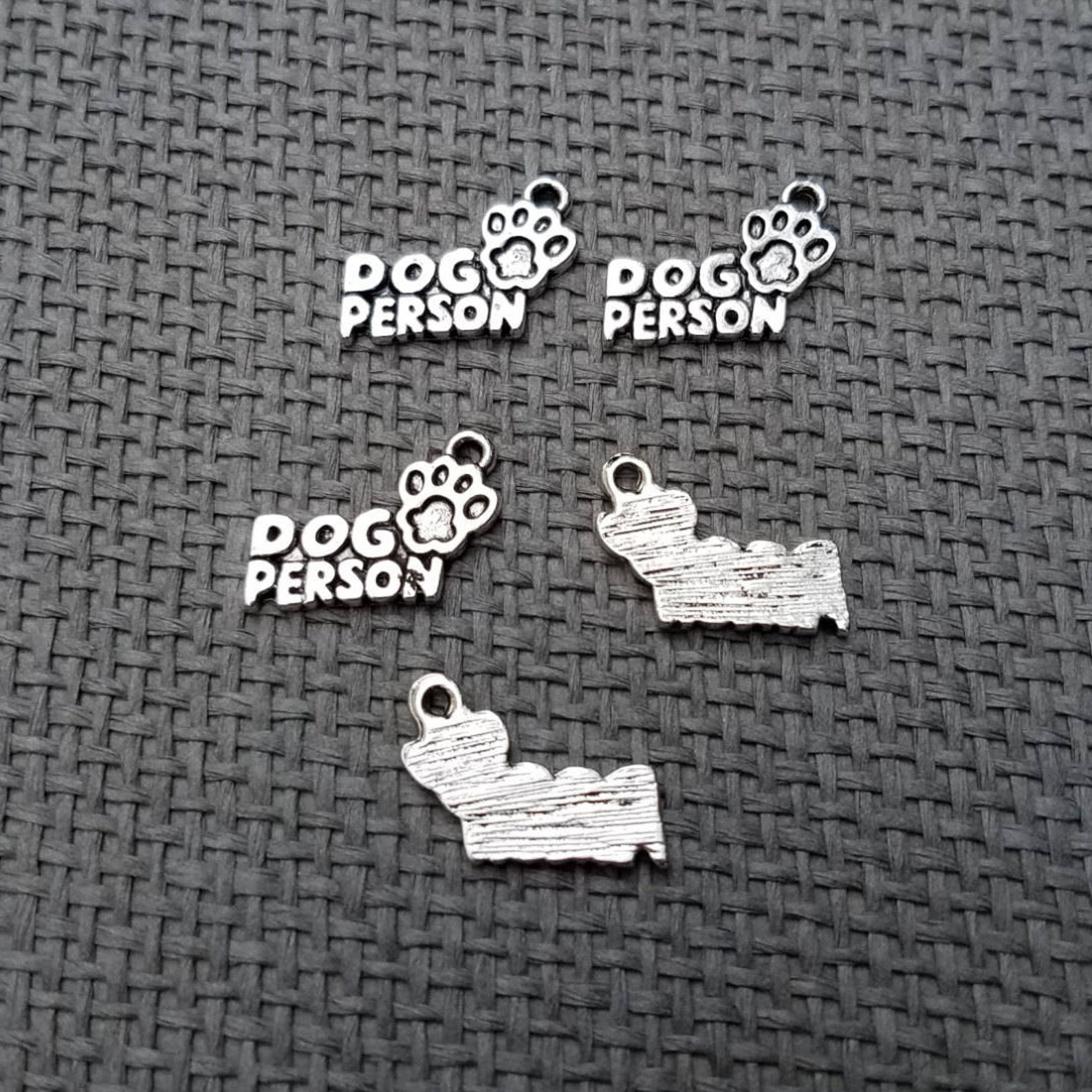 5 PIECES Dog Person Charm Dog Lover Charm Dog Owner Charm - Etsy