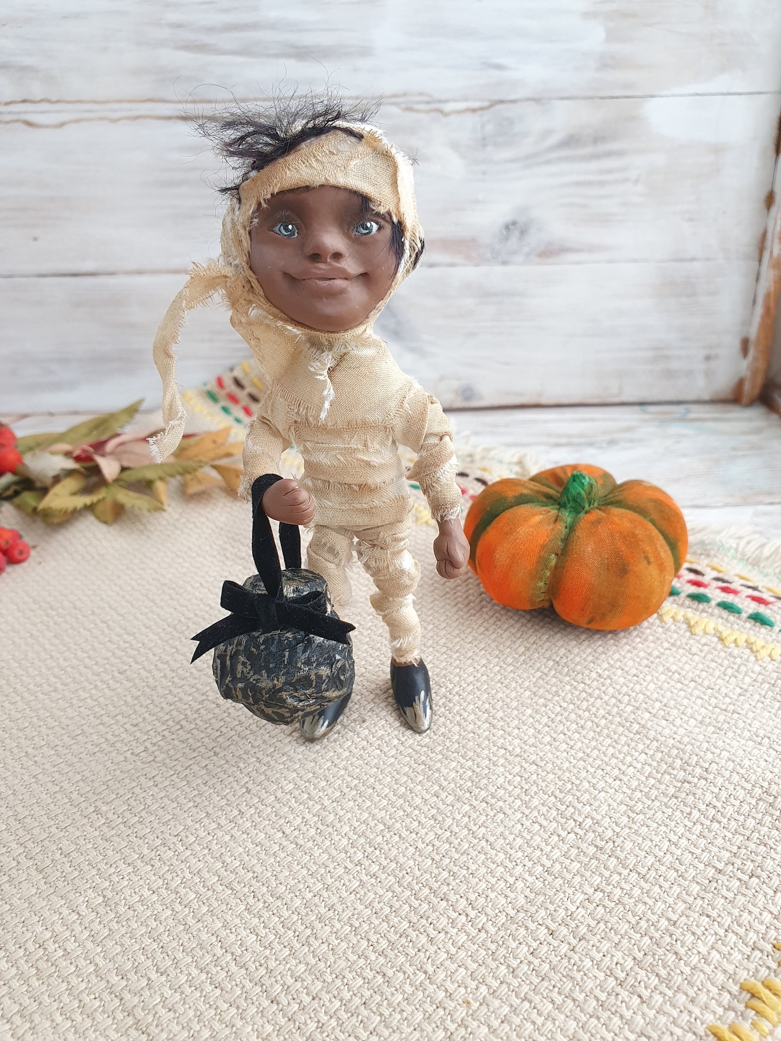 Mummy Doll,mummy Stuffie, Mummy Dollie, Original Art Handmade Doll ...