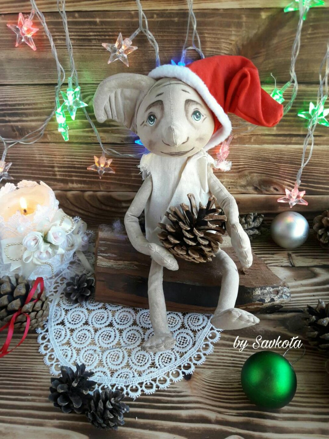 Christmas Tree Topper Elf 13 Inches, Christmas Tree Top, Christmas ...