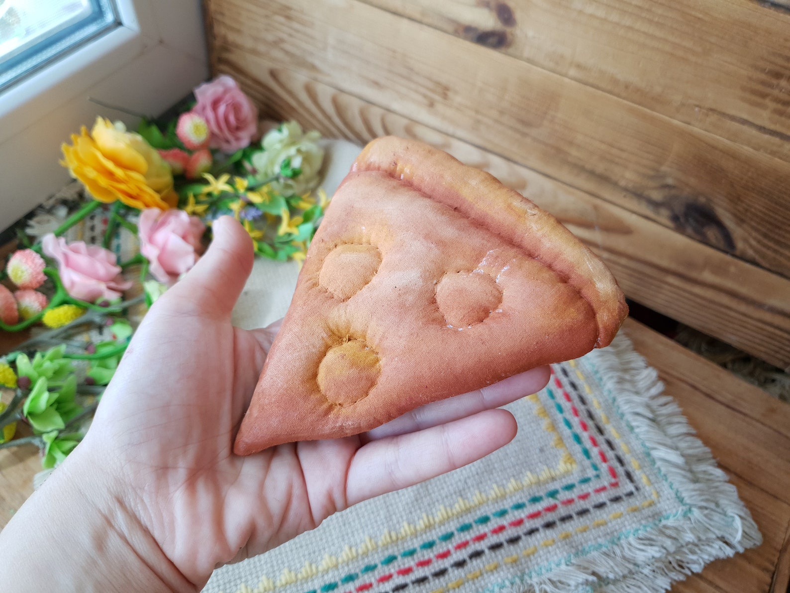 Handmade Toy Pizza Slice - Fun Car Pendant and Perfect Gift for Pizza ...