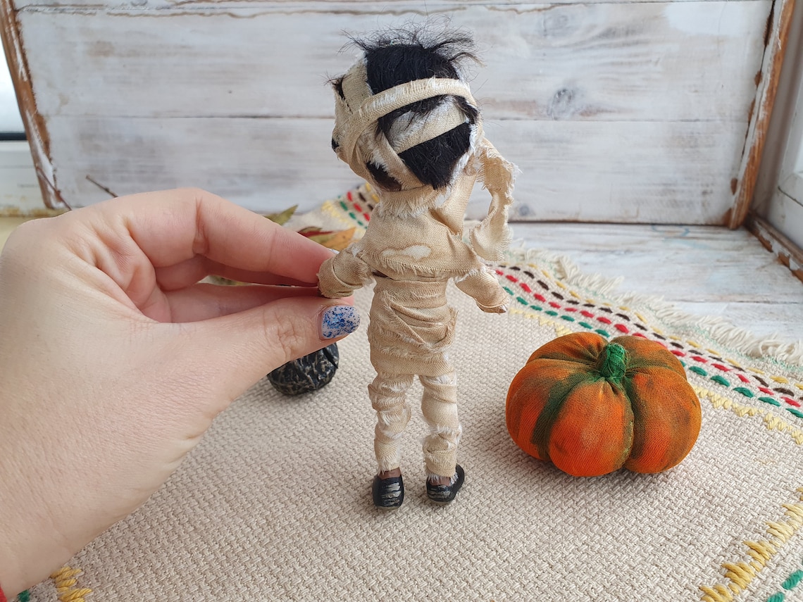 Mummy Doll,mummy Stuffie, Mummy Dollie, Original Art Handmade Doll ...