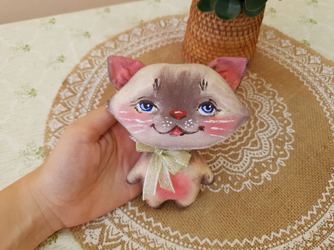 Siamese Cat Toy, Cat Doll, Soft Toy, Fabric Toy, Children's Toy ...