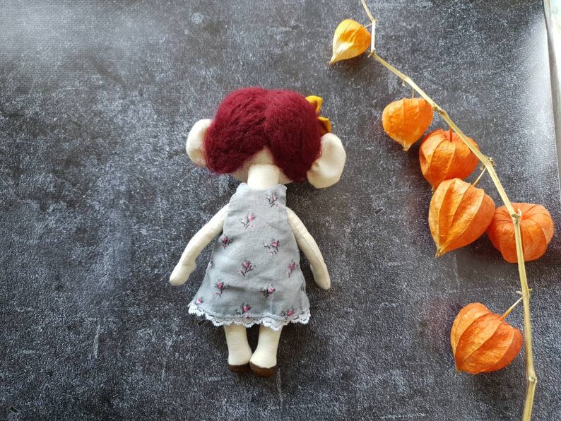 Mouse Rag Doll Rustic Doll Gift Doll Tiny Doll Fabric Art | Etsy
