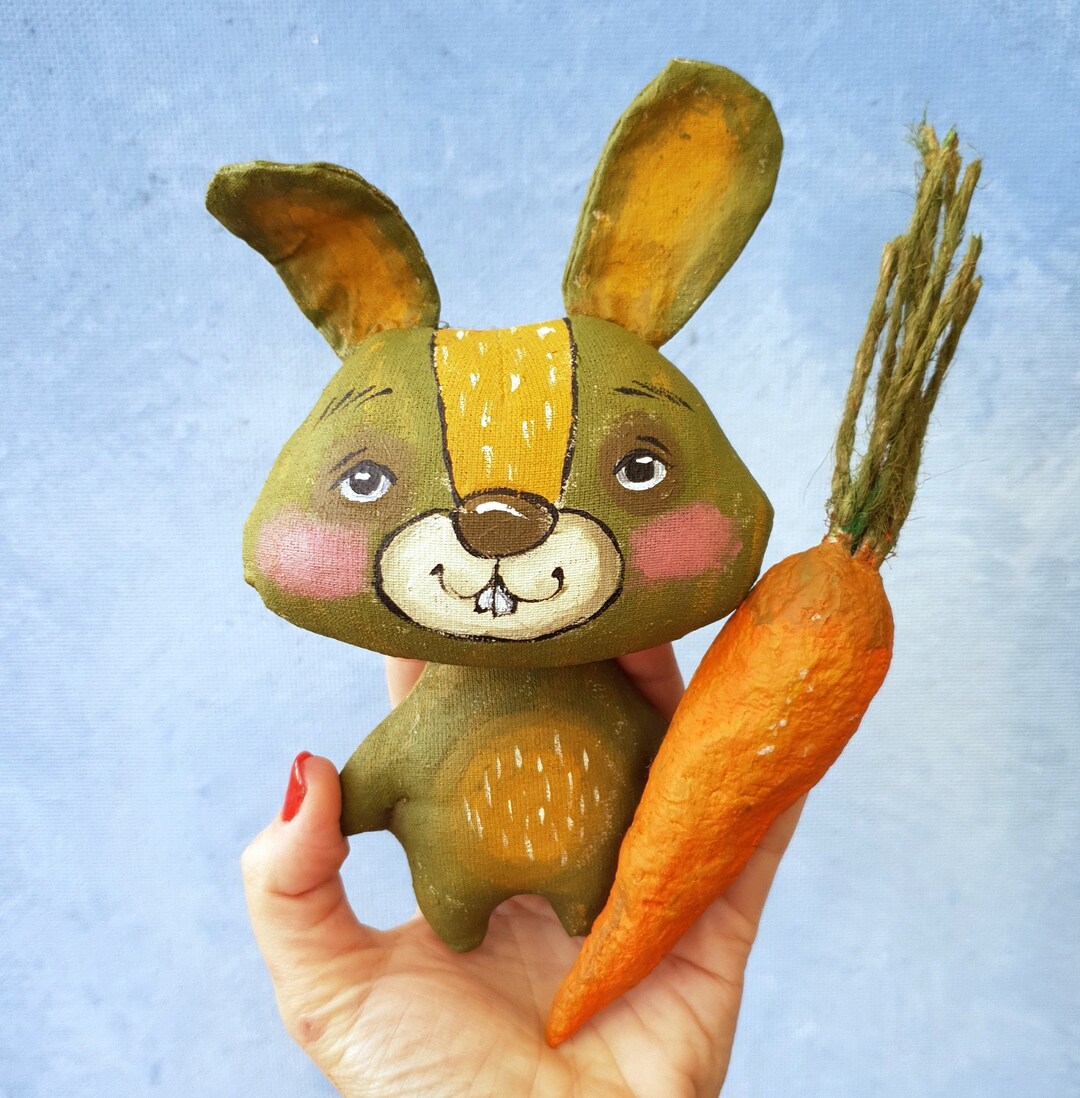 Art Doll Bunny Posable Art Doll Rabbit Christmas Bunny OOAK Rabbit Art ...