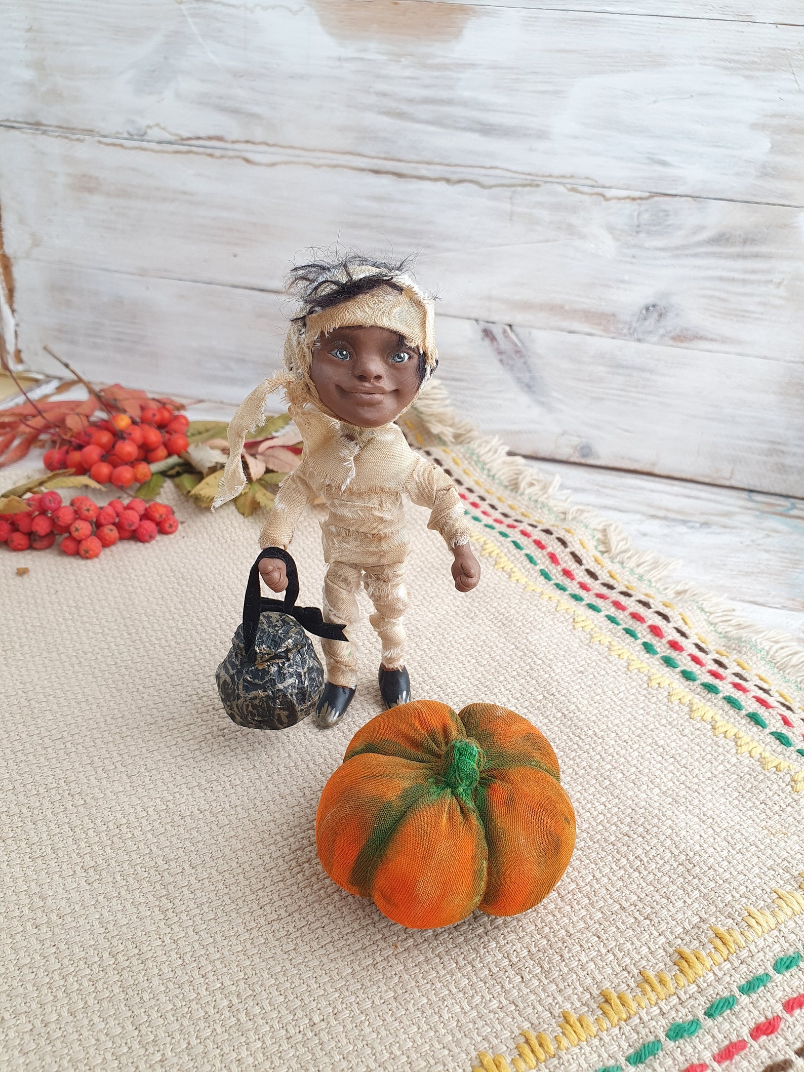 Mummy Doll,mummy Stuffie, Mummy Dollie, Original Art Handmade Doll ...