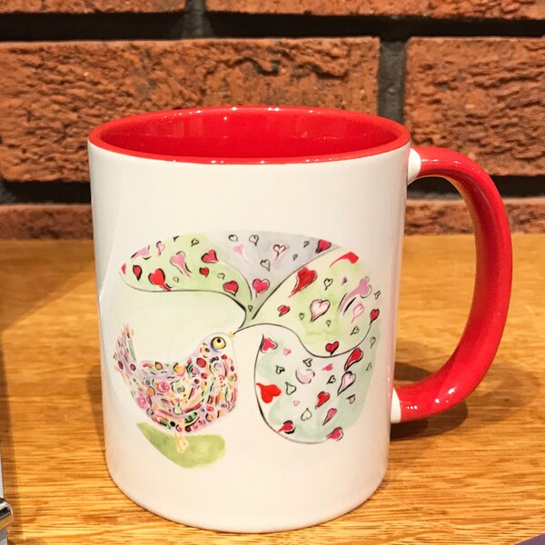 Mug With Bird - Etsy