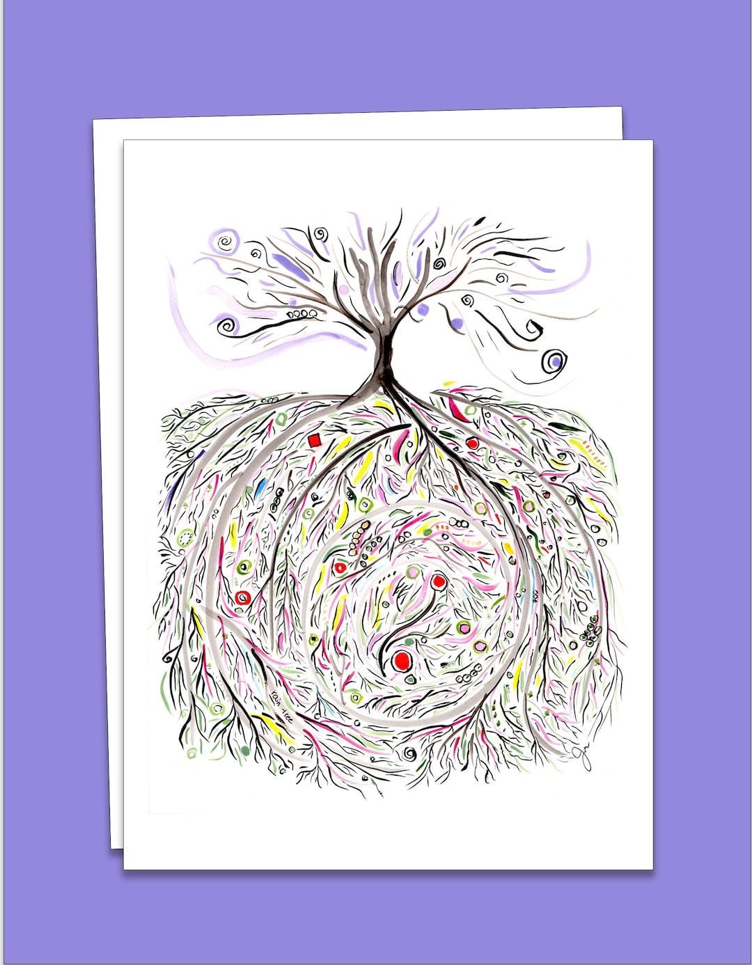 Rain Tree - Magical Tree Collection - All Occasion Card - Customizable ...