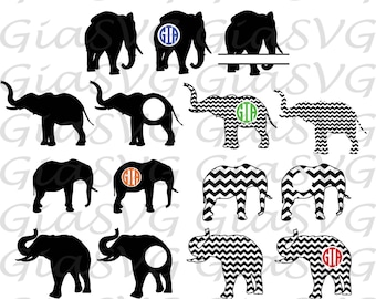 Svg Elephant Chevron - Etsy