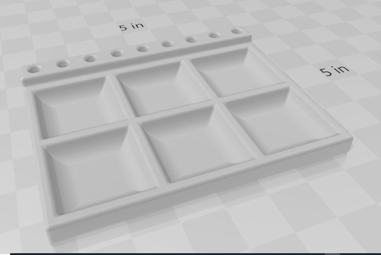 Paint Station and Brush Holder. STL 3D Print. FDM, Resin Print - Etsy