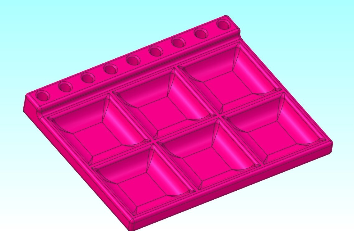 Paint Station and Brush Holder. STL 3D Print. FDM, Resin Print - Etsy