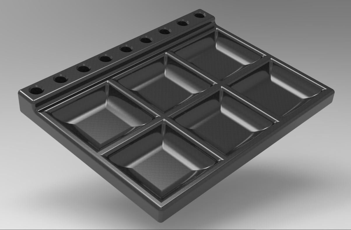 Paint Station and Brush Holder. STL 3D Print. FDM, Resin Print - Etsy