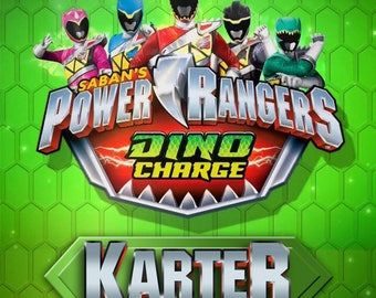 Power rangers banner | Etsy