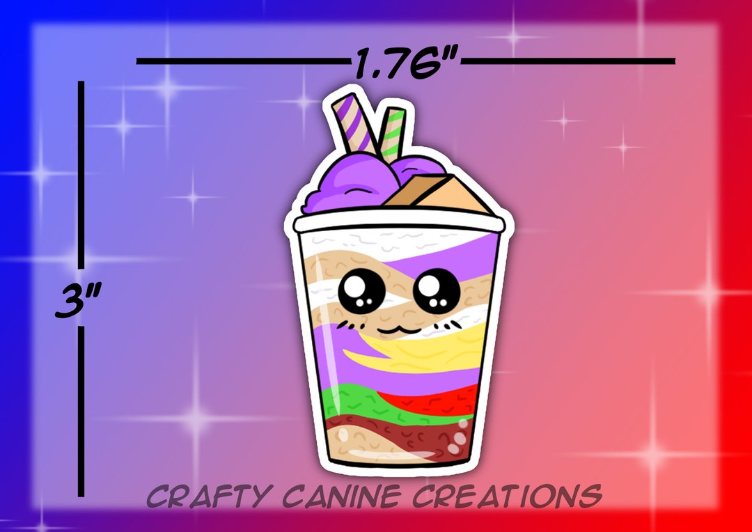 Kawaii Halo Halo - 3" Die Cut Sticker - Etsy