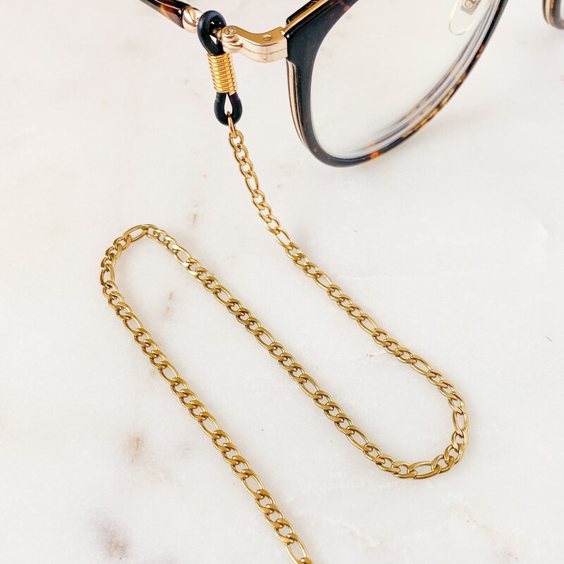 Gold Eyeglass Chain - Etsy