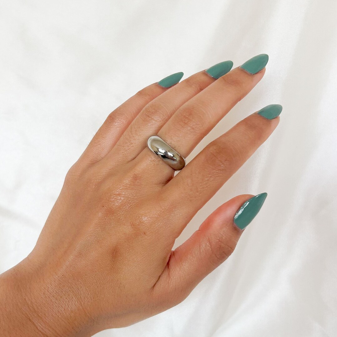 Stainless Steel Round Bubble Band Ring (size 7, 8, 9, 10, 11, 12) - Etsy