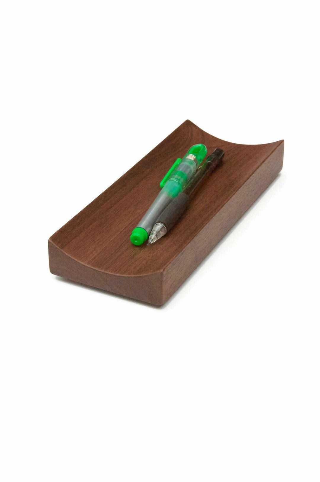 Black Walnut Pen Tray, Pencil Holder for Your Desktop at Home or the ...
