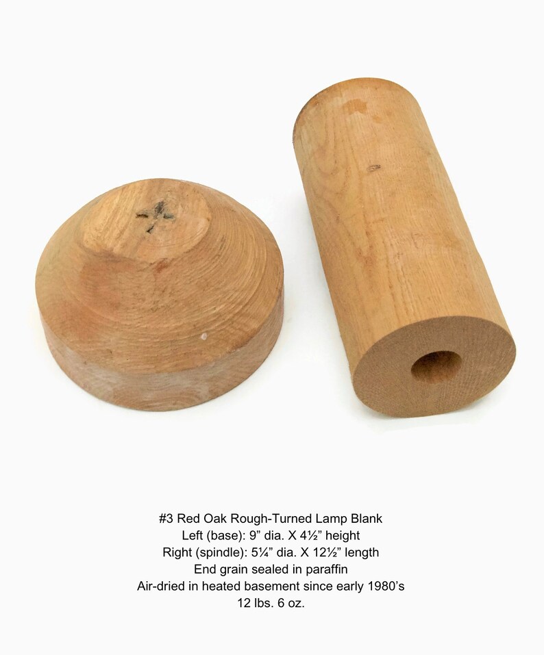 Red Oak Woodturning Blanks for Lamp Air-dried Free Shipping - Etsy