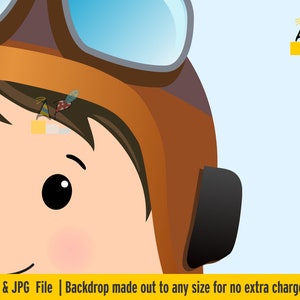 Airplane / Aeroplane / First Flight Themed Backdrop / Banner. DIY ...